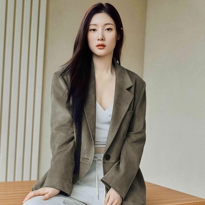 On&On 麂皮夹克 三色可选 韩系通勤显瘦春秋外套郑秀妍同款