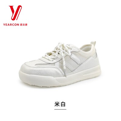 意尔康女鞋2026春夏新款网面透气厚底耐磨运动休闲鞋6471ZD48261Y