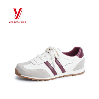 意尔康女鞋2025年秋季新款运动休闲鞋百搭平底德训鞋5581AD11693Y