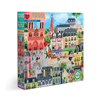 现货在巴黎的一天eeBoo拼图玩具