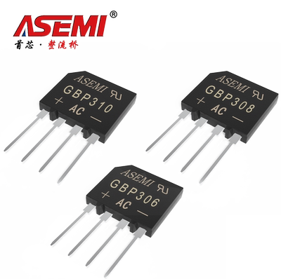 GBP310 ASEMI 首芯整流桥GBP304/306/308 原装现货 GPP工艺芯片
