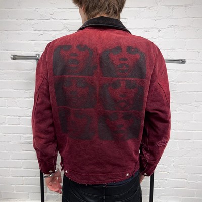 Enfants Riches Deprimes ERD 底特律翻领帆布水洗紫红色牛仔外套