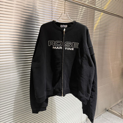Martine rose25fw水洗字母基础logo印花长袖男女同款休闲宽松卫衣