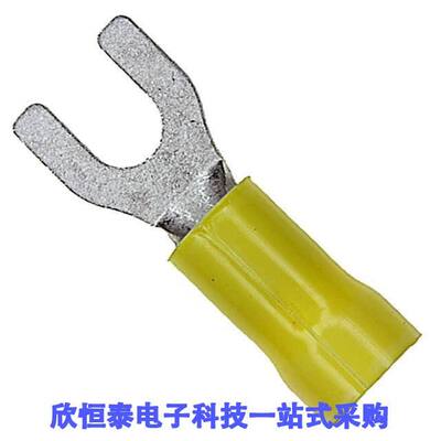 34176连接器 《 CONN SPADE TERM 10-12AWG #10 YEL    》