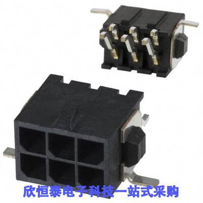3-794629-6连接器 《 CONN HEADER SMD R/A 6POS 3MM    》