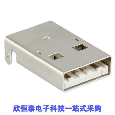 1734028-1连接器 《 CONN PLUG USB2.0 TYPEA 4P SMD RA    》