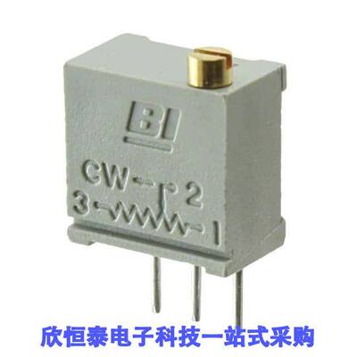 68WR500LF电位计 《 TRIMMER 500 OHM 0.5W PC PIN TOP    》