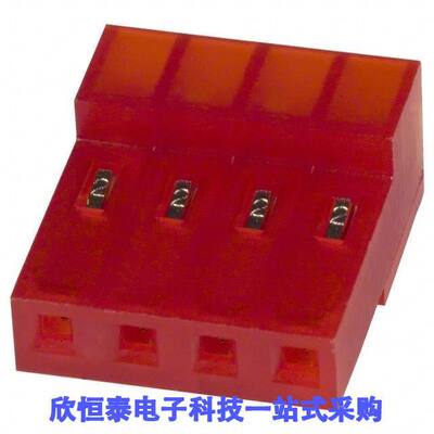 3-640433-4连接器 《 CONN RCPT 4POS IDC 22AWG TIN    》