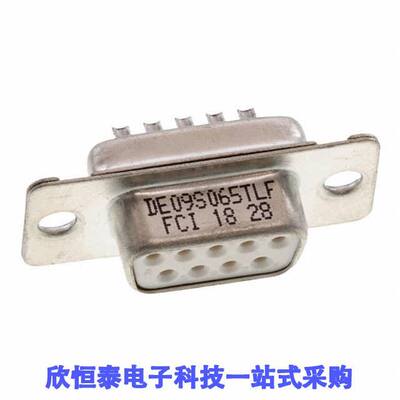 DE09S065TLF连接器 《 CONN DSUB RCPT 9POS SLDR CUP    》
