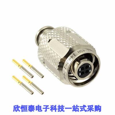 MKJ5A6F8-4SA连接器 《 CONN PLUG FMALE 4POS GOLD CRIMP    》