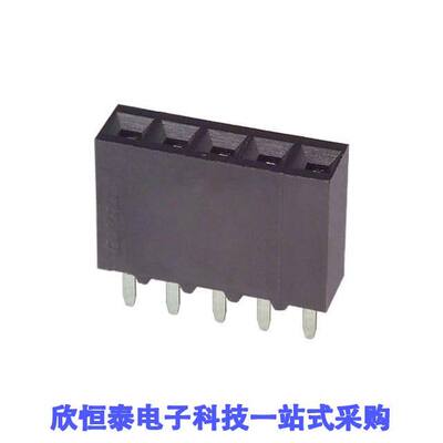 5-534237-3连接器 《 CONN RCPT 5POS 0.1 GOLD PCB    》