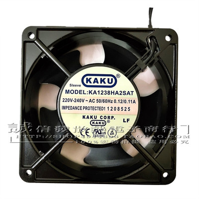 台湾卡固KAKU 220V交流风扇 KA1238HA2SAT 12038机箱机柜散热风扇
