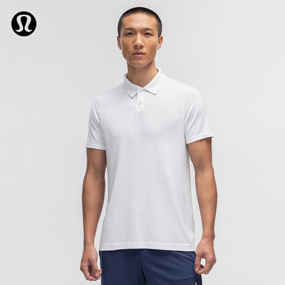 Knit 男士网球针织短袖休闲Polo衫丨lululemon丨LM3FVGS
