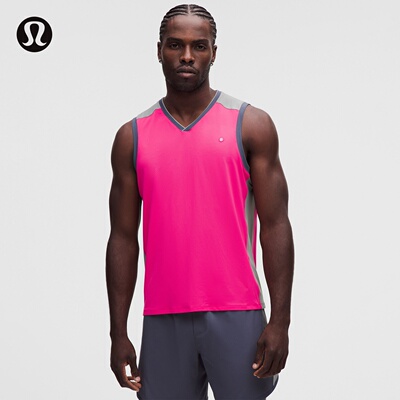 Pique 男士网球珠地网面拼接运动背心丨lululemon丨LM1444S