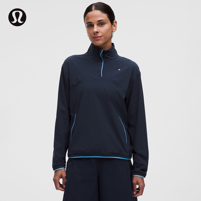 女士轻盈版半拉链运动衫 防晒速干芯吸丨lululemon丨 LW3KO3S