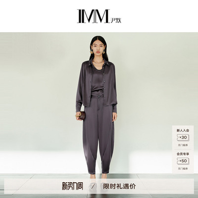 IMM尹默春三醋酸显瘦马术裤女