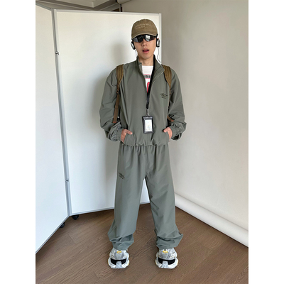 logo冲锋夹克外套TRENDYWU立领