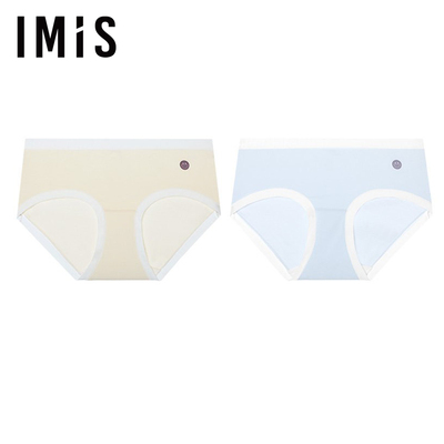 2条装 爱美丽微笑备忘裤牛奶棉内裤女10A抗菌中腰平角裤IM23CCU1