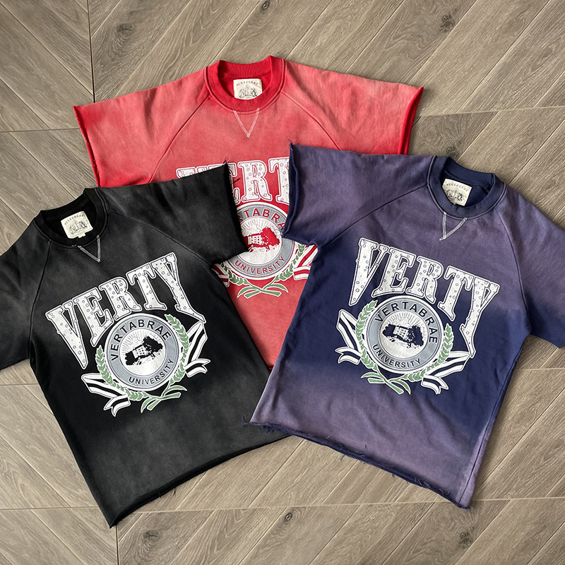 Vertabrae Verty University Crew Neck 洗水渐变短袖T恤