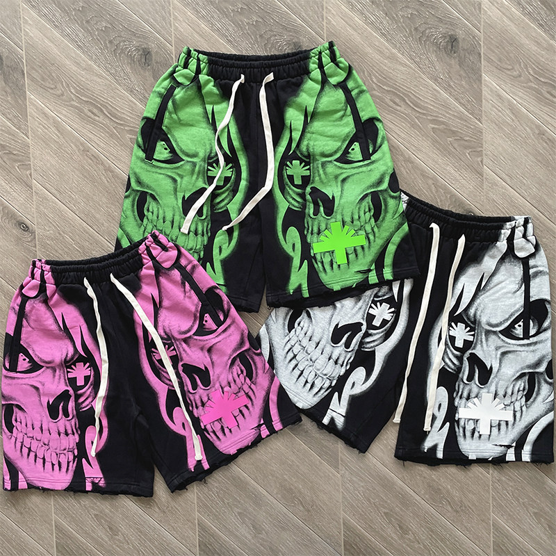 Vertabrae verty shorts 立体印花破洞运动休闲短裤