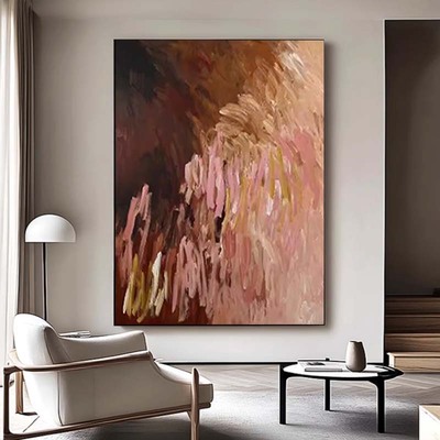 MHD手绘油画走廊油画轻奢客厅抽象肌理画客厅过道餐厅玄关装饰画