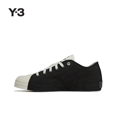 Y-3山本耀司春季黑白撞色帆布鞋