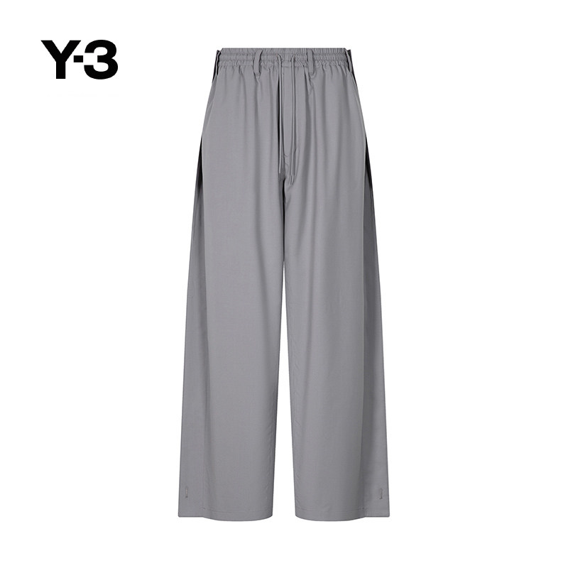 Y-3/Y3山本耀司春季宽松休闲裤条纹直筒时尚运动长裤子JE3452