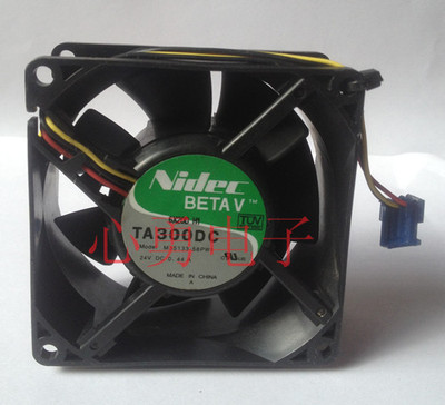 原装Nidec散热风扇M35133-58PW1 24V 0.44A大风量变频器 3线 8038