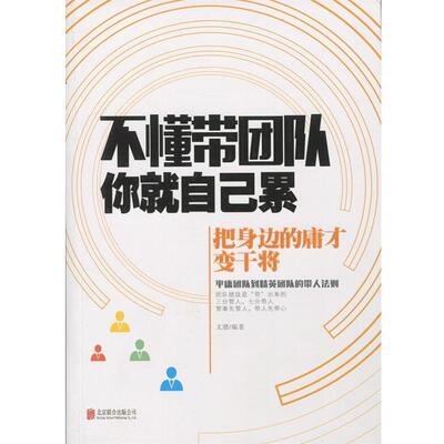 【正版书】 不懂带团队，你就自己累:把身边的庸才变干将 文德 著 北京联合出版社