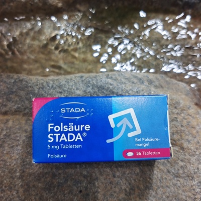 叶酸5mg大剂量德国本土代购直邮Stada孕妇中老年补充叶酸片56粒