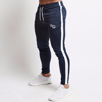 Mens Joggers Casual Pants Fitness Men Sportswear Tracksuit B