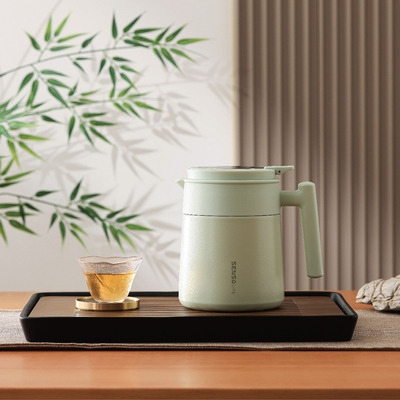SENSO几简桌面泡茶壶保温杯保温壶内置双层茶滤不锈钢900ml泡茶杯