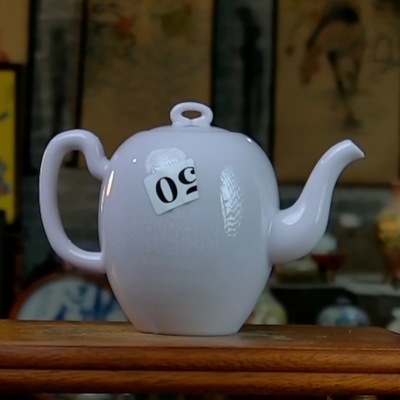 景德镇高温陶瓷紫稀土茶壶美人肩泡茶壶茶具带徽暗刻诗词头像编码