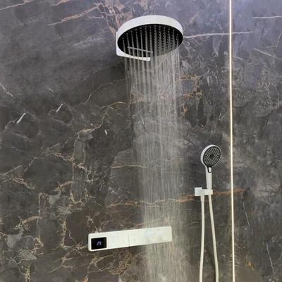 希安希暗装嵌入式淋浴花洒套装数显恒温暗埋铜水路暗埋入墙隐藏