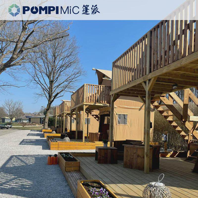 双层景区营地帐篷农家乐一室一厅阁楼乡野营地亲子住宿帐篷商家