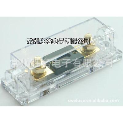 热销汽车一出四保险丝盒带灯二进带oans80a100a保险丝座分线器叉