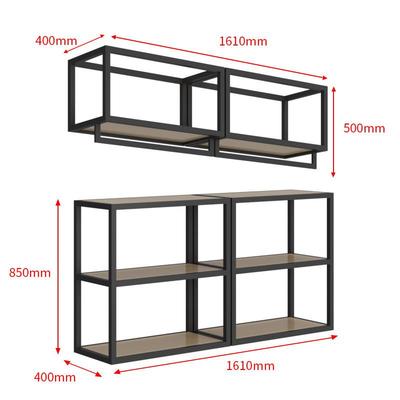 上墙铁架子多层置物架轻奢展架展厅产品布料样品家纺店货架展示架