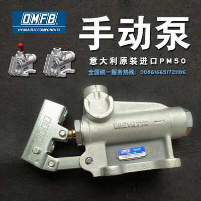 液压手动泵船用应急泵意大利OMFB登车桥配件立式手摇液压泵