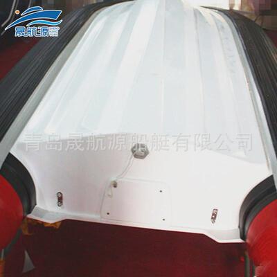 玻璃钢防汛应急船rib330b便携折叠配船外机钓鱼路亚充气船皮划艇