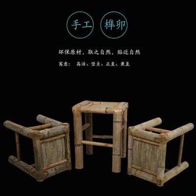 竹编凳小竹凳子小板凳传统老式田园乡村手工凳古风摄影茶室禾之yu