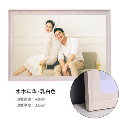 tuf4婚纱照放大相框挂墙影楼定制结婚全家福卧室3648寸客厅照片