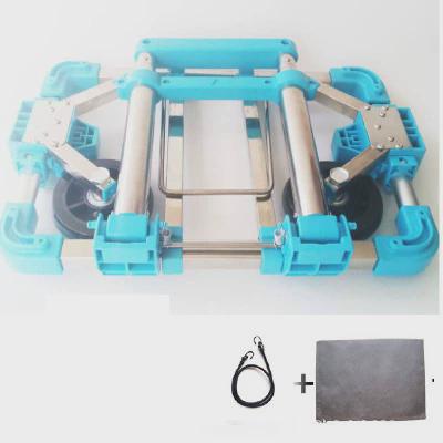 便携折叠全不锈钢拉杆家用旅行超市购物买菜手拉手托车厂家批发