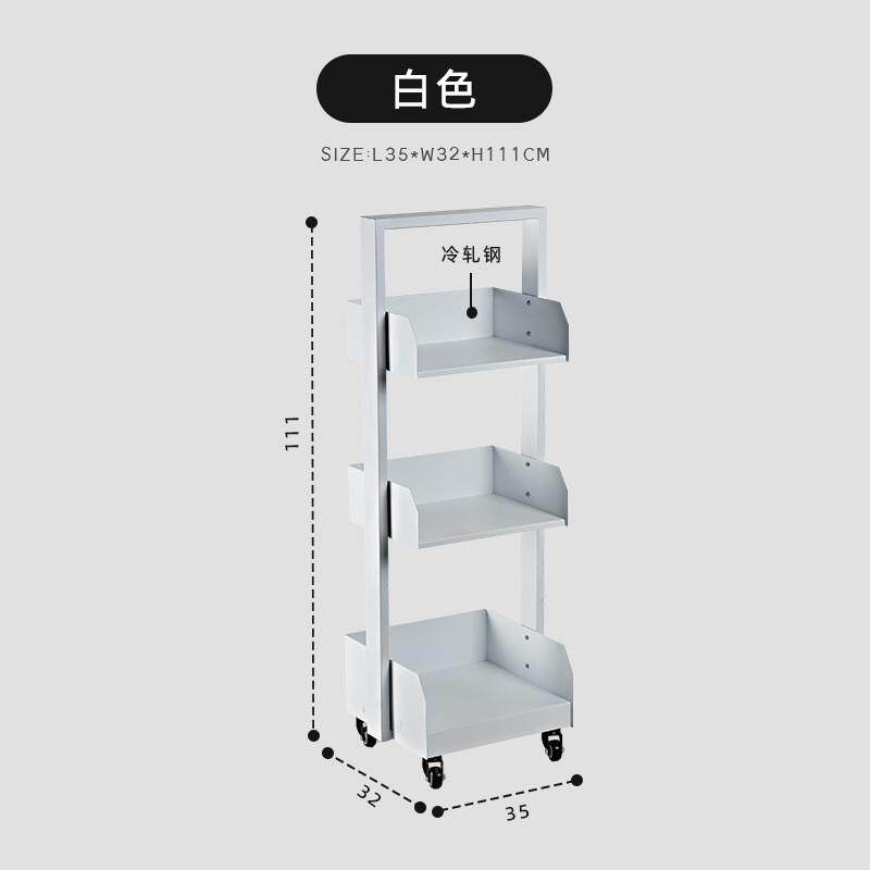 北欧书柜家用陈列架现代简约轻奢客厅玄关置物架小户型可移动收纳