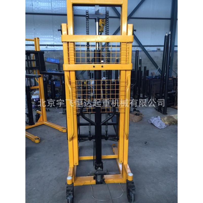jp双节型液压堆高车高起升液压叉车1t升高2m2.5m3m装卸车