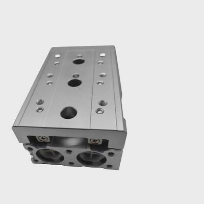 源头工厂MXS8-10气动滑台HLS20-双轴精密直线导轨双作用滑台气缸