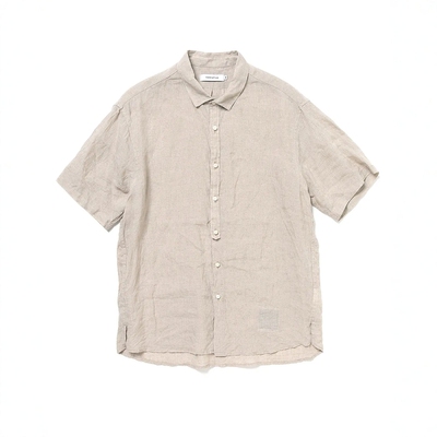 nonnative亚麻牛津布短袖衬衫