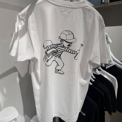 PAPERBOY东京店铺限定印花短袖