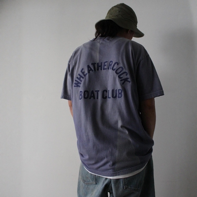 BOWWOW做旧褪色晒痕刺绣短袖T恤