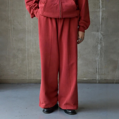 COOTIE复古做旧褶裥运动休闲裤