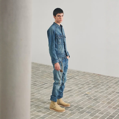 nonnative水洗赤耳直筒牛仔裤